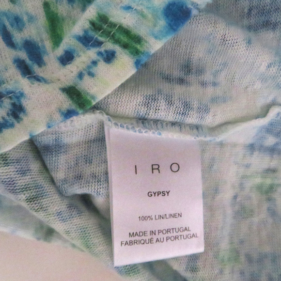 IRO | Tops | Iro Gypsy Print Linen Tee Shirt | Poshmark